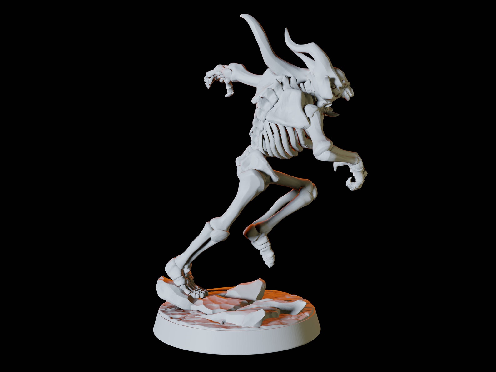 Orc Skeleton Undead Warrior Miniature for D&D Dungeons and - Etsy
