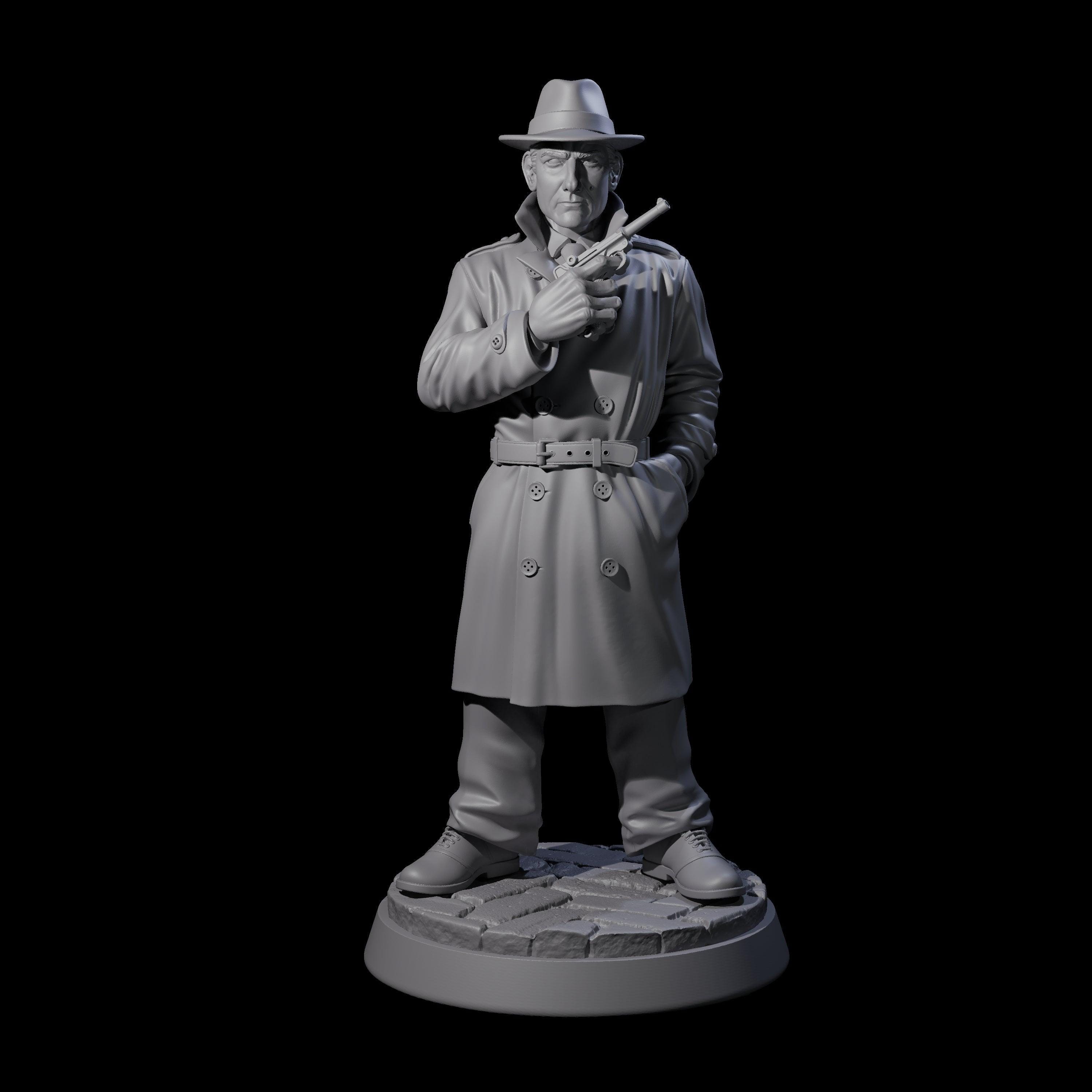 Scowlling Private Detective Miniature for D&D, Dungeons and Dragons ...