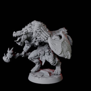 Six Powerful Frost Lizardfolk Miniatures for D&D, Dungeons and Dragons ...
