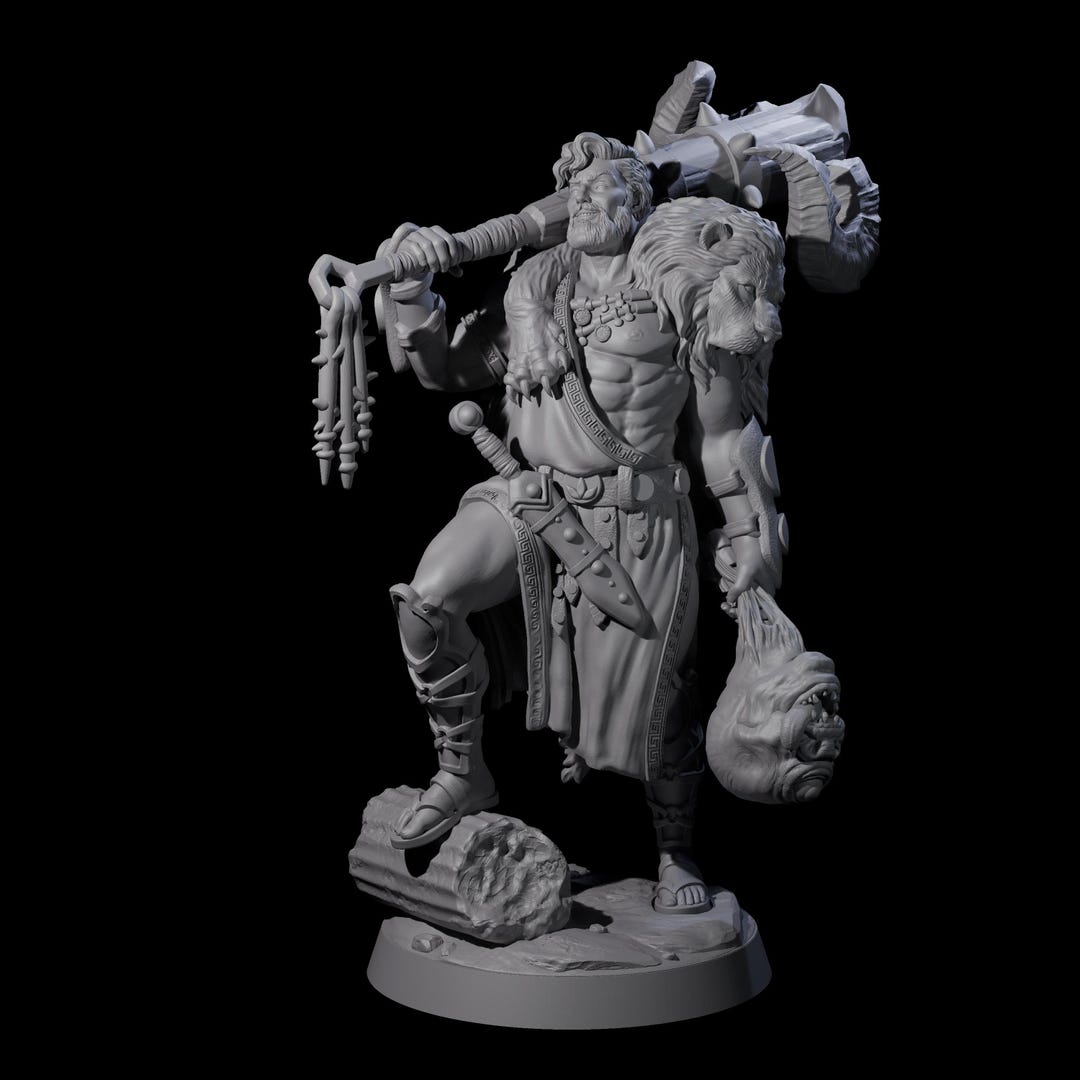 Ancient Greek Hero Cyclops Slayer Miniature for D&D, Dungeons and ...