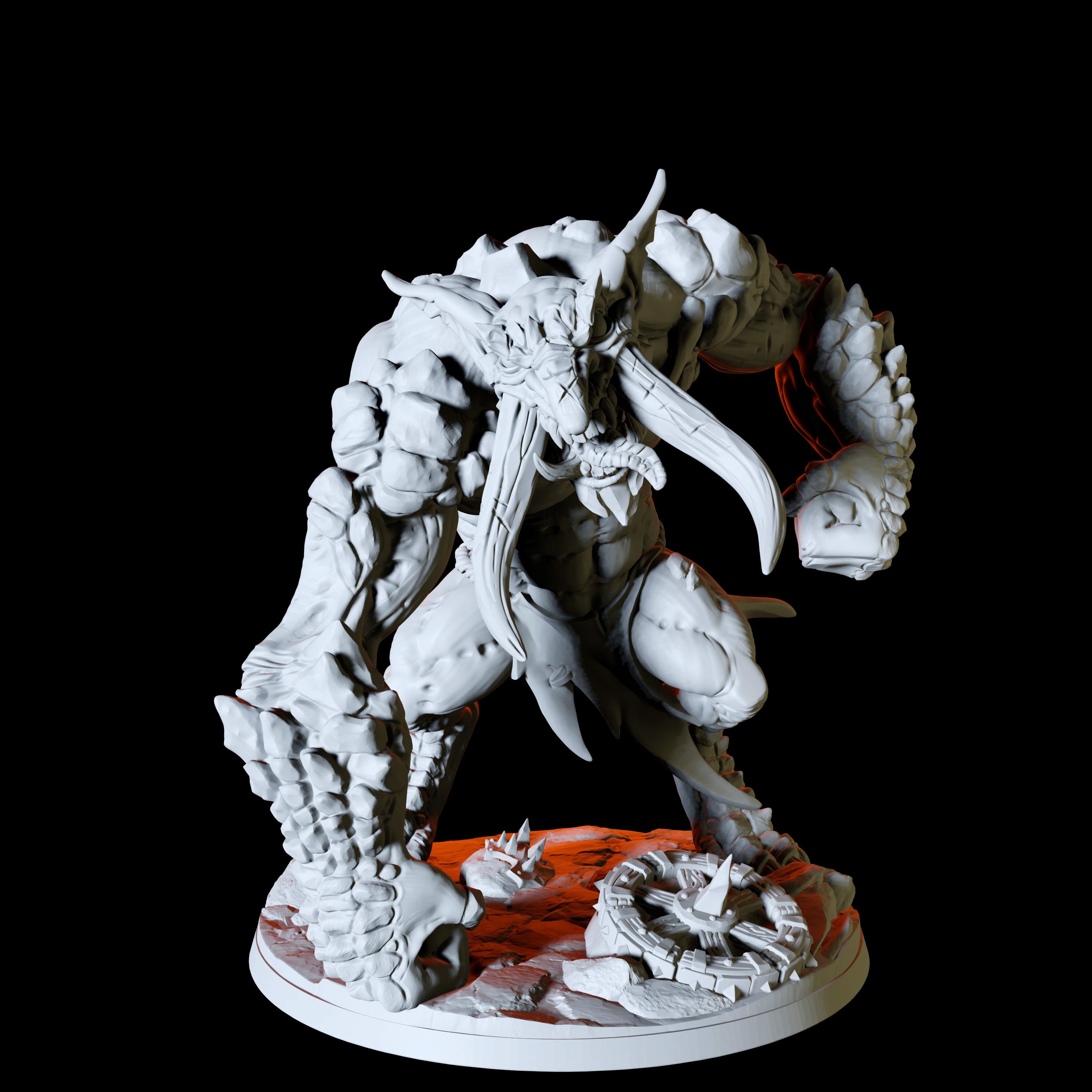 Blackrazor Troll Miniature for D&D Dungeons and Dragons - Etsy UK