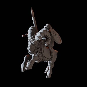 Five Dwarf Goat Rider Miniatures for D&D, Dungeons and Dragons ...