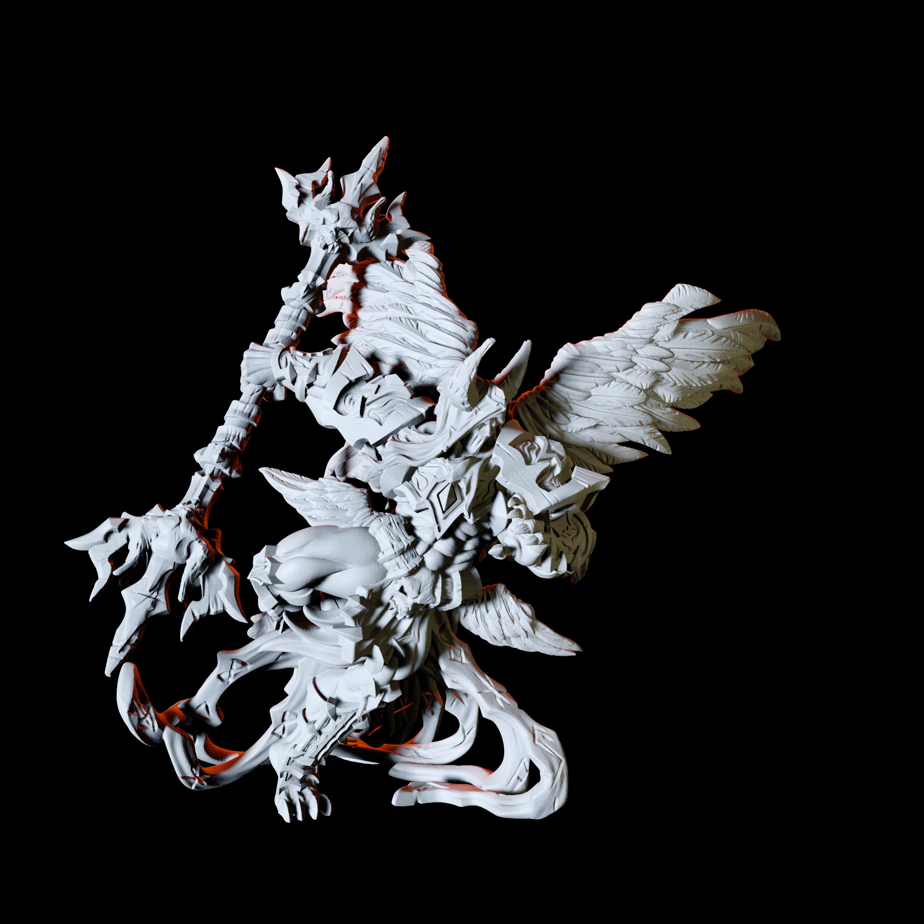 Fallen Angel or Celestial Miniature for D&D Dungeons and | Etsy