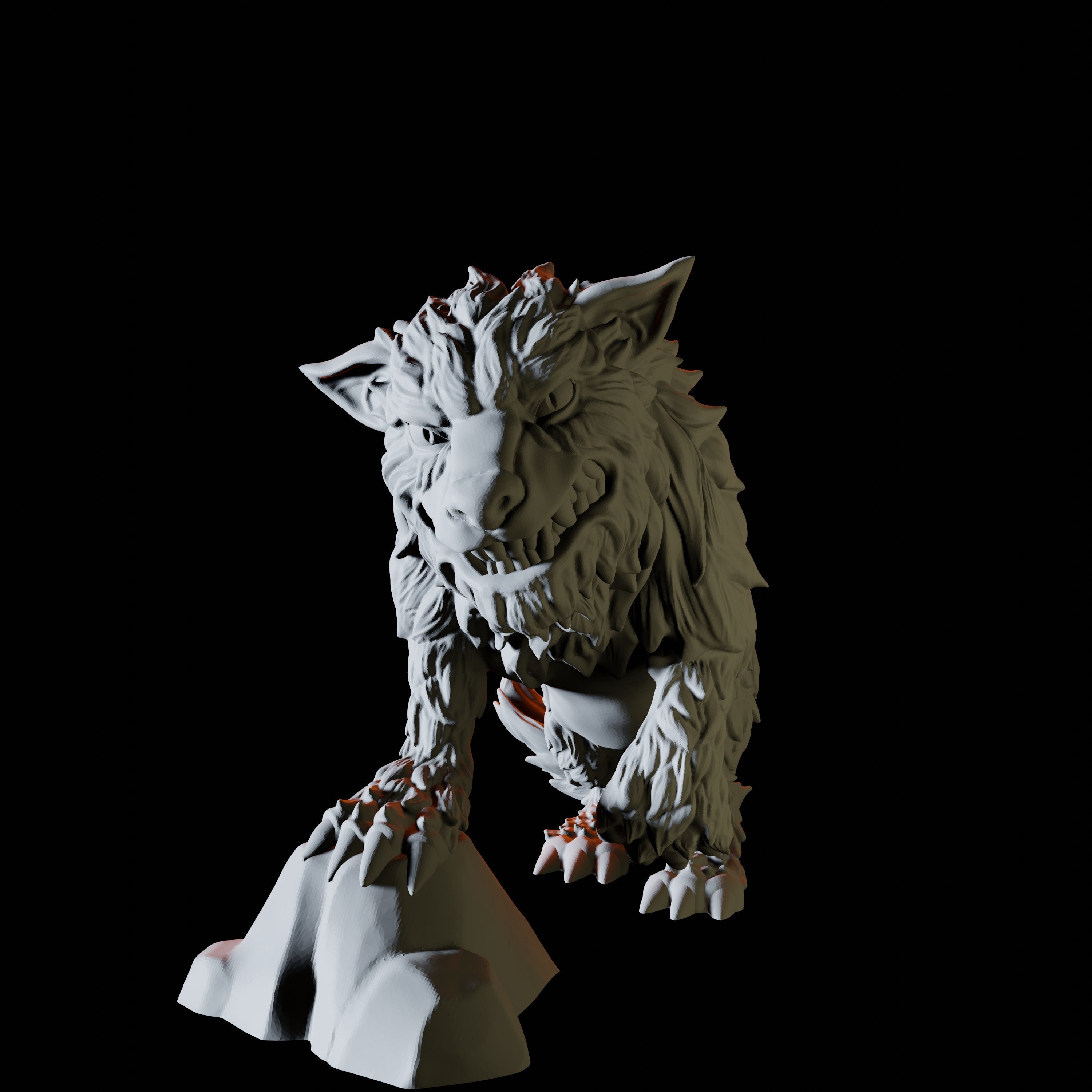 Threatening Worg Miniature for D&D Dungeons and Dragons - Etsy