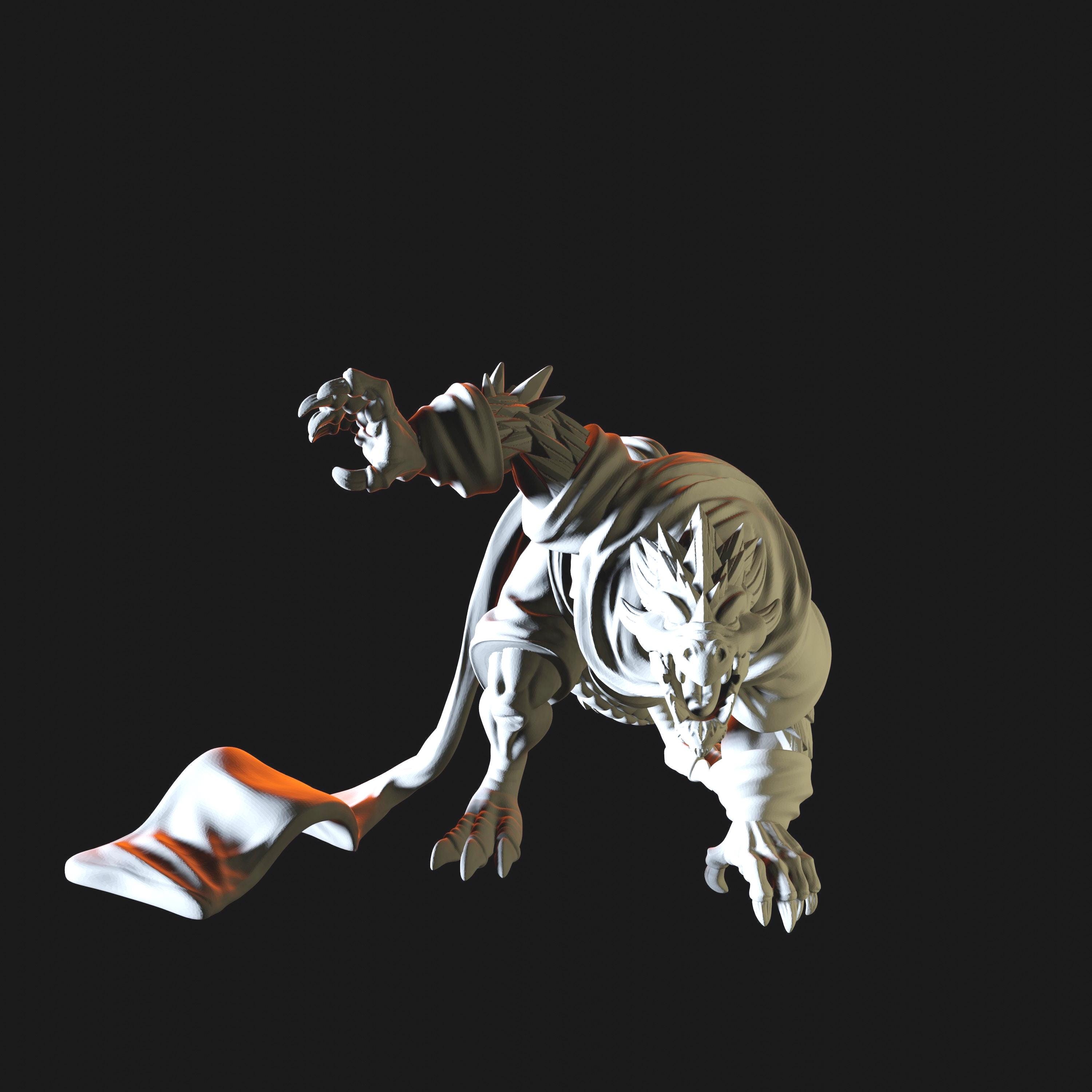 Dragonborn Desert Bandit Miniature for D&D, Dungeons and Dragons ...