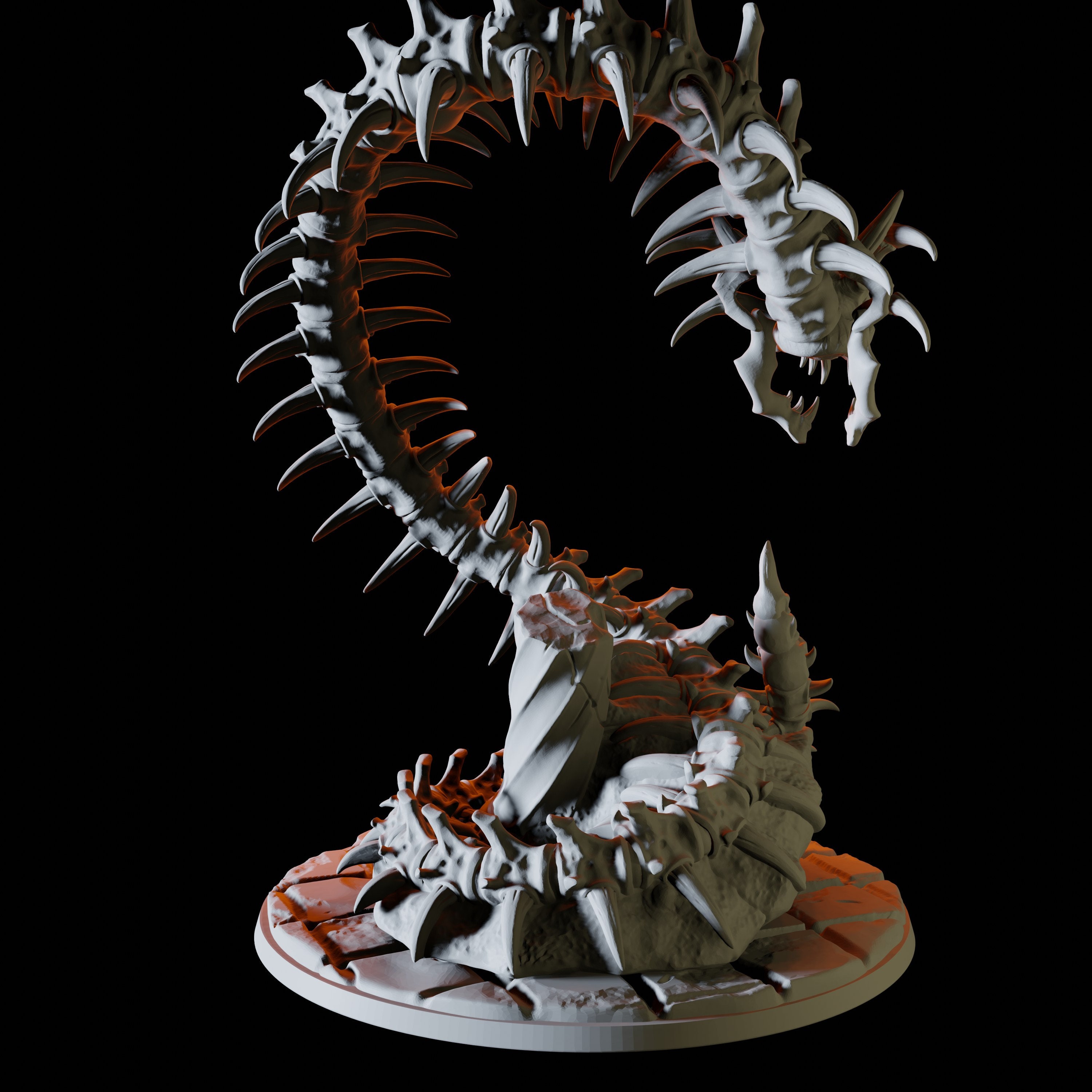 Bone Naga Miniature for D&D Dungeons and Dragons Pathfinder - Etsy