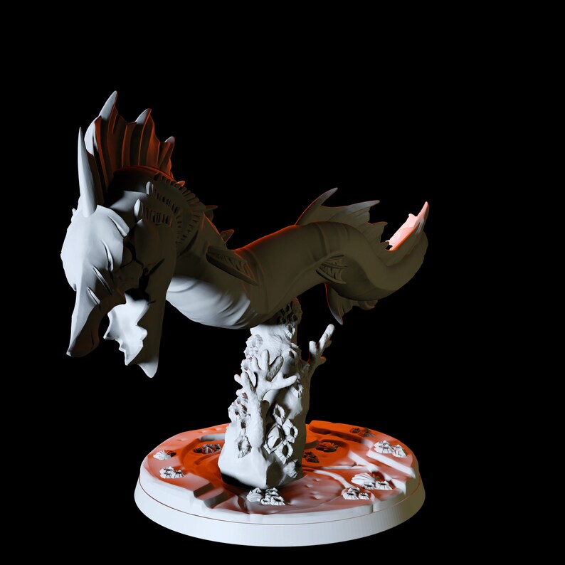 Giant Eel Miniature for D&D Dungeons and Dragons Pathfinder | Etsy