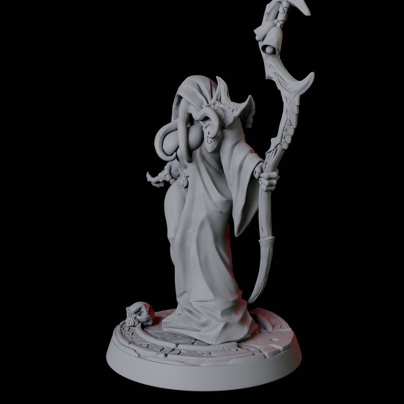 Sexy Pin up Illithid or Mind Flayer Female Miniature for D&D - Etsy ...