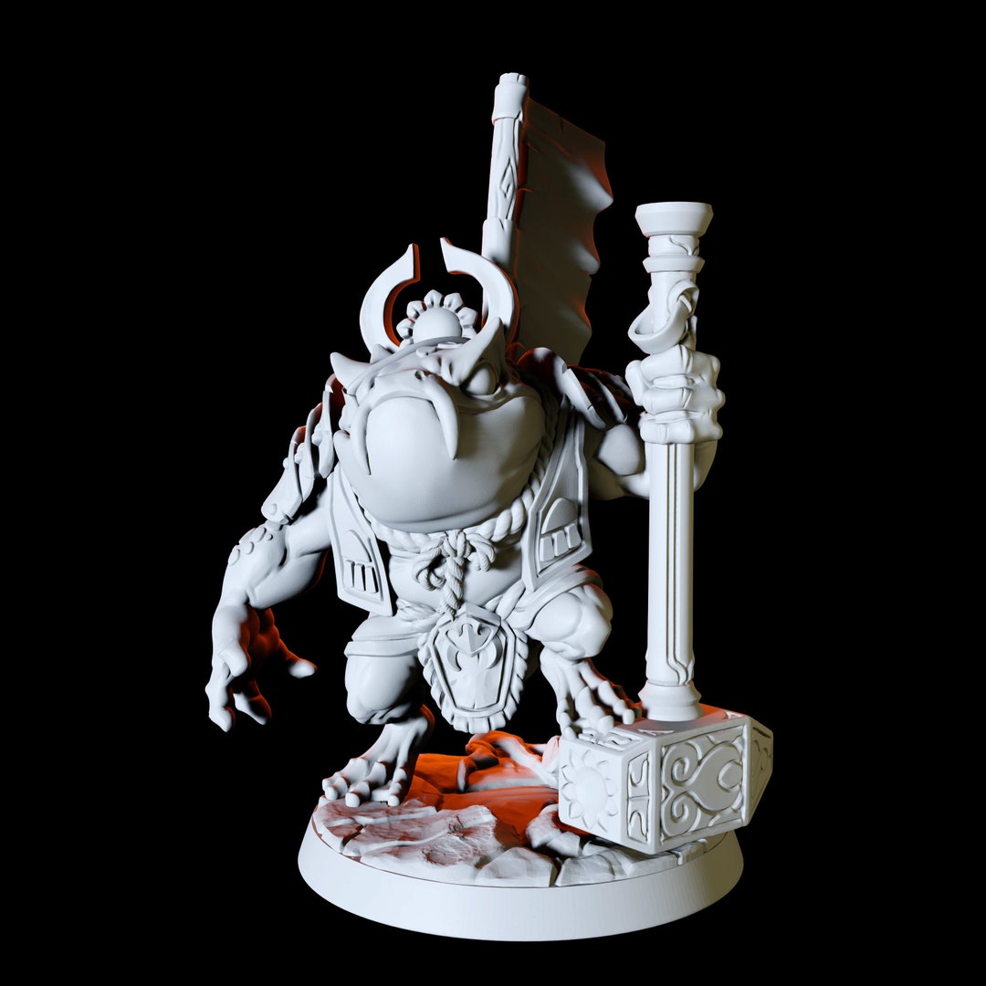 Bullywug Hammer Miniature for D&D, Dungeons and Dragons, Pathfinder and ...