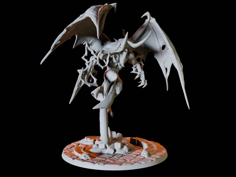 Archdevil Bone Devil or Demon Miniature for D&D, Dungeons and Dragons, Pathfinder and Many Other ...