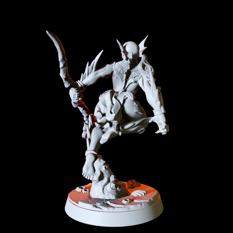 Sea Elf Miniature With Trident for D&D Dungeons and Dragons - Etsy UK