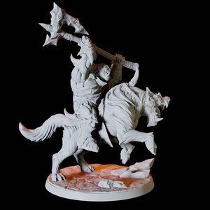 Frost Orc Warg Riders Miniature for D&D, Dungeons and Dragons ...