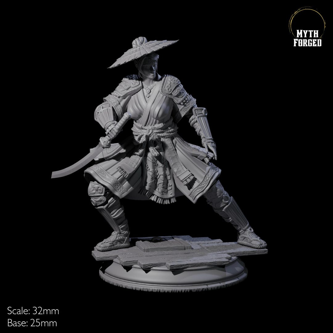 Wandering Ronin Miniature for D&D, Dungeons and Dragons, Pathfinder and ...
