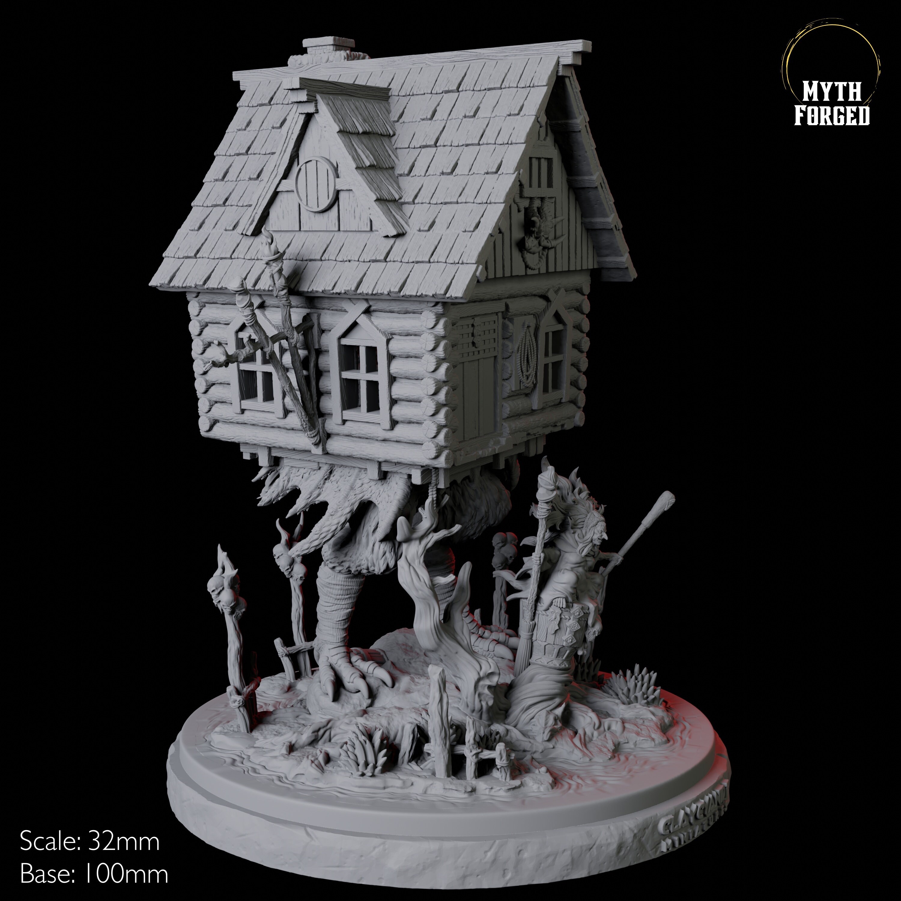 Baba Lysaga and the Creeping Hut Miniature for D&D, Dungeons and ...