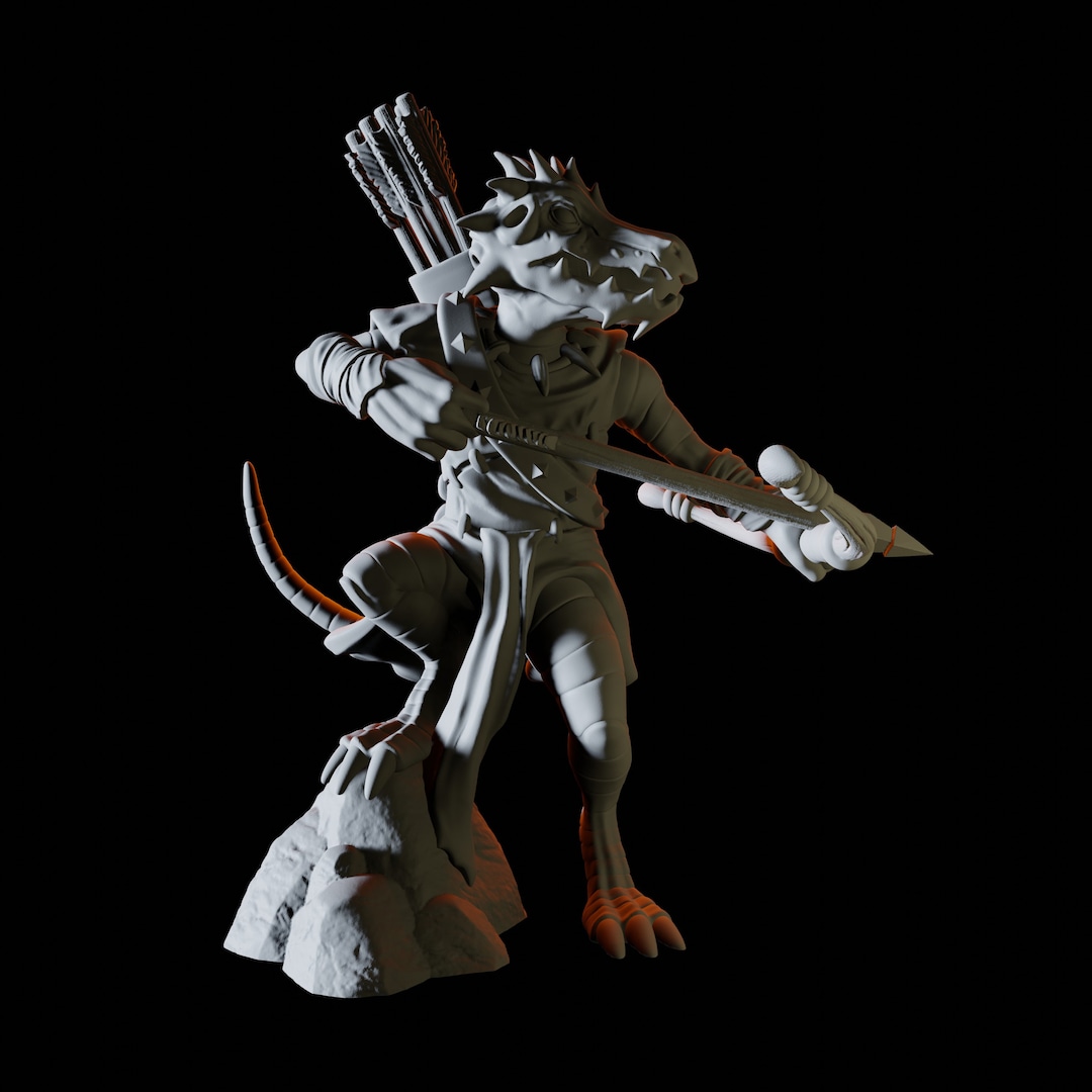 Kobold Archer Miniature for D&D, Dungeons and Dragons, Pathfinder and ...