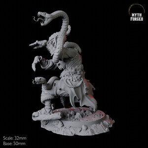 Yuan-ti Malison Snake Charmer Miniature A for D&D, Dungeons and Dragons ...