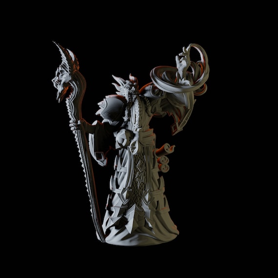 Demonic Warlock Miniature for D&D Dungeons and Dragons - Etsy