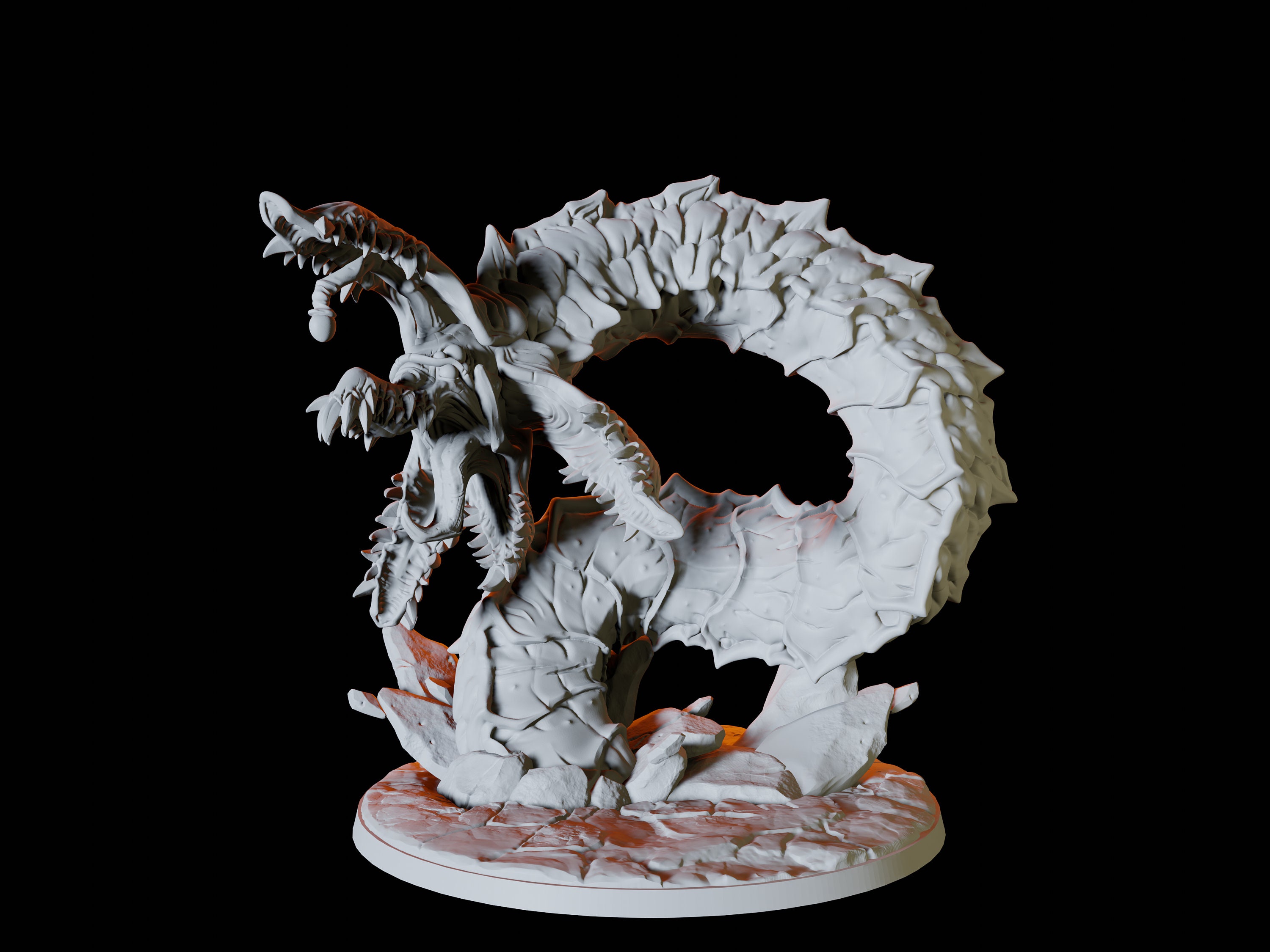 Purple Worm Miniature for D&D Dungeons and Dragons - Etsy UK