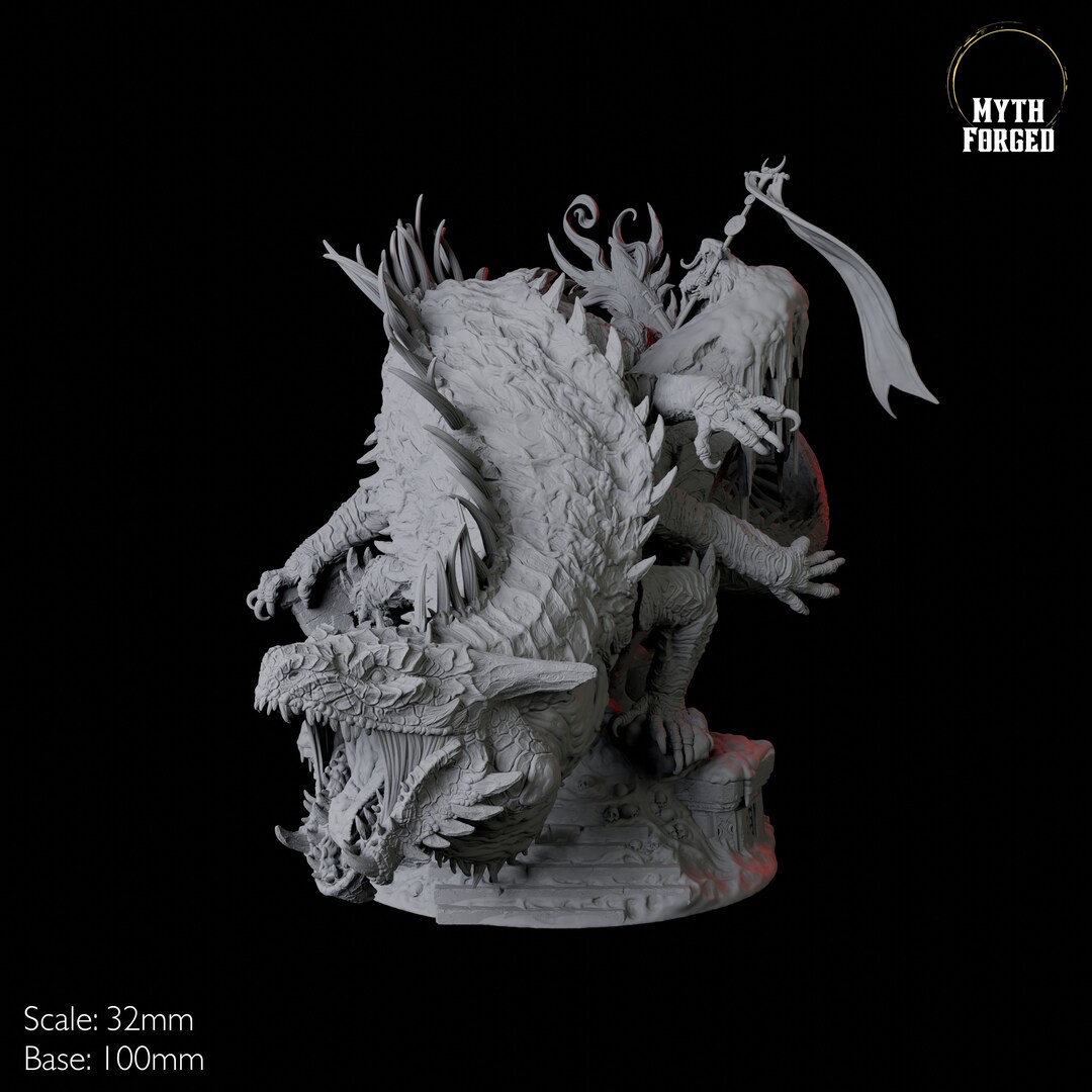 Raging Behir Miniature for D&D, Dungeons and Dragons, Pathfinder and ...