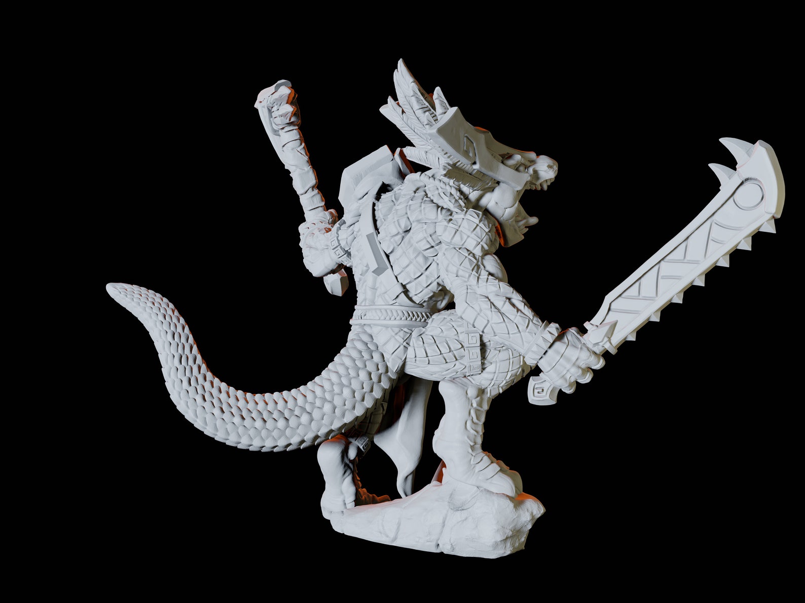 Lizardfolk Master Warrior Battlemaster Leader for D&D | Etsy