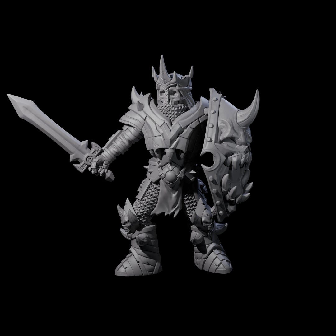 Spiky Skeleton Warrior C Miniature for D&D, Dungeons and Dragons ...