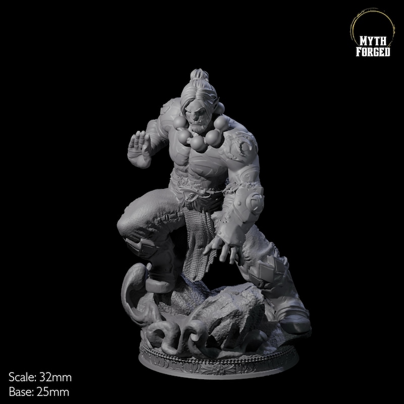 Orc Monk Dnd Miniature - Etsy