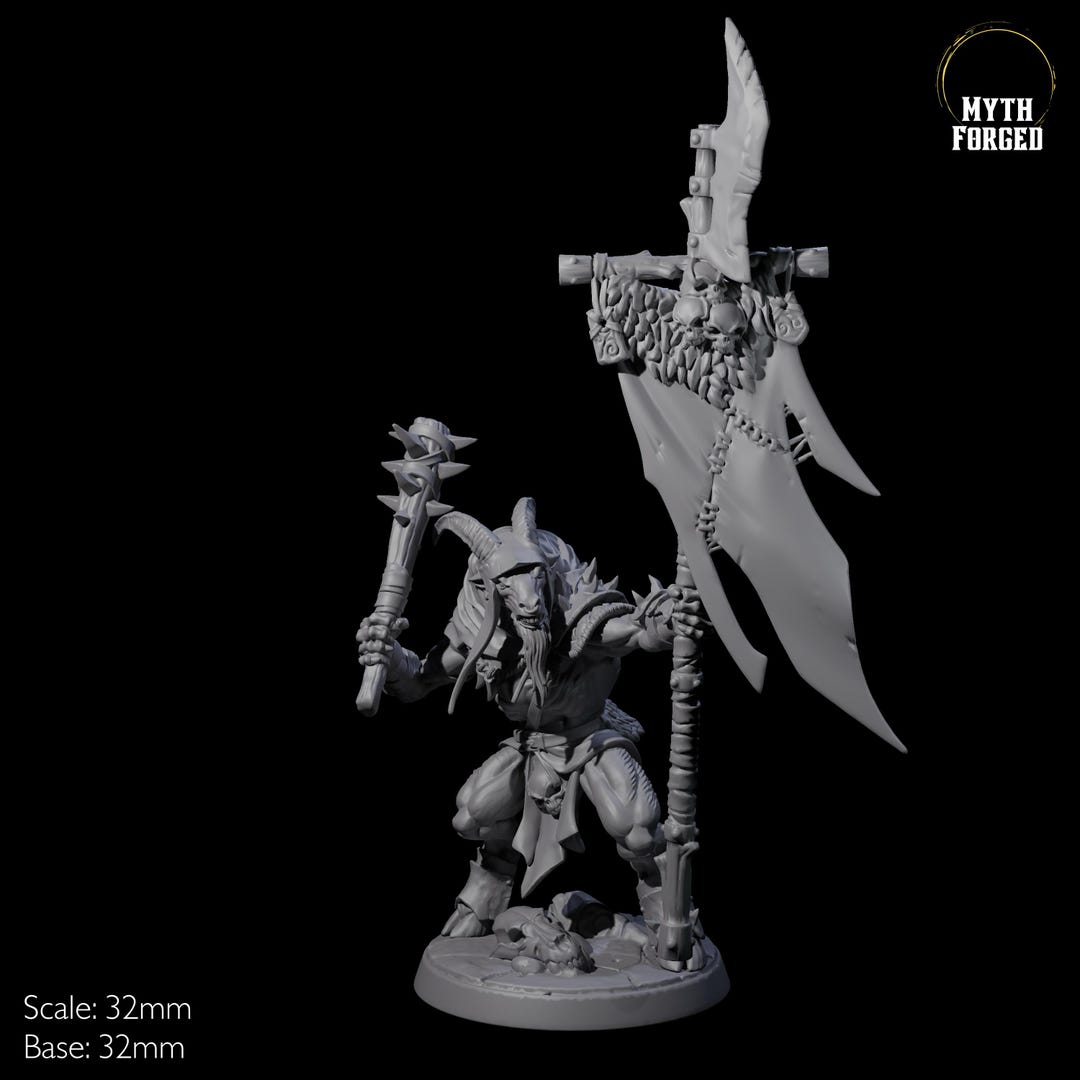 Shadowy Beastman E Miniature for D&D, Dungeons and Dragons, Pathfinder ...