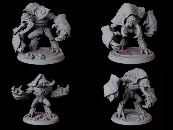 Four Depth Umber Hulk Miniatures for D&D Dungeons and - Etsy