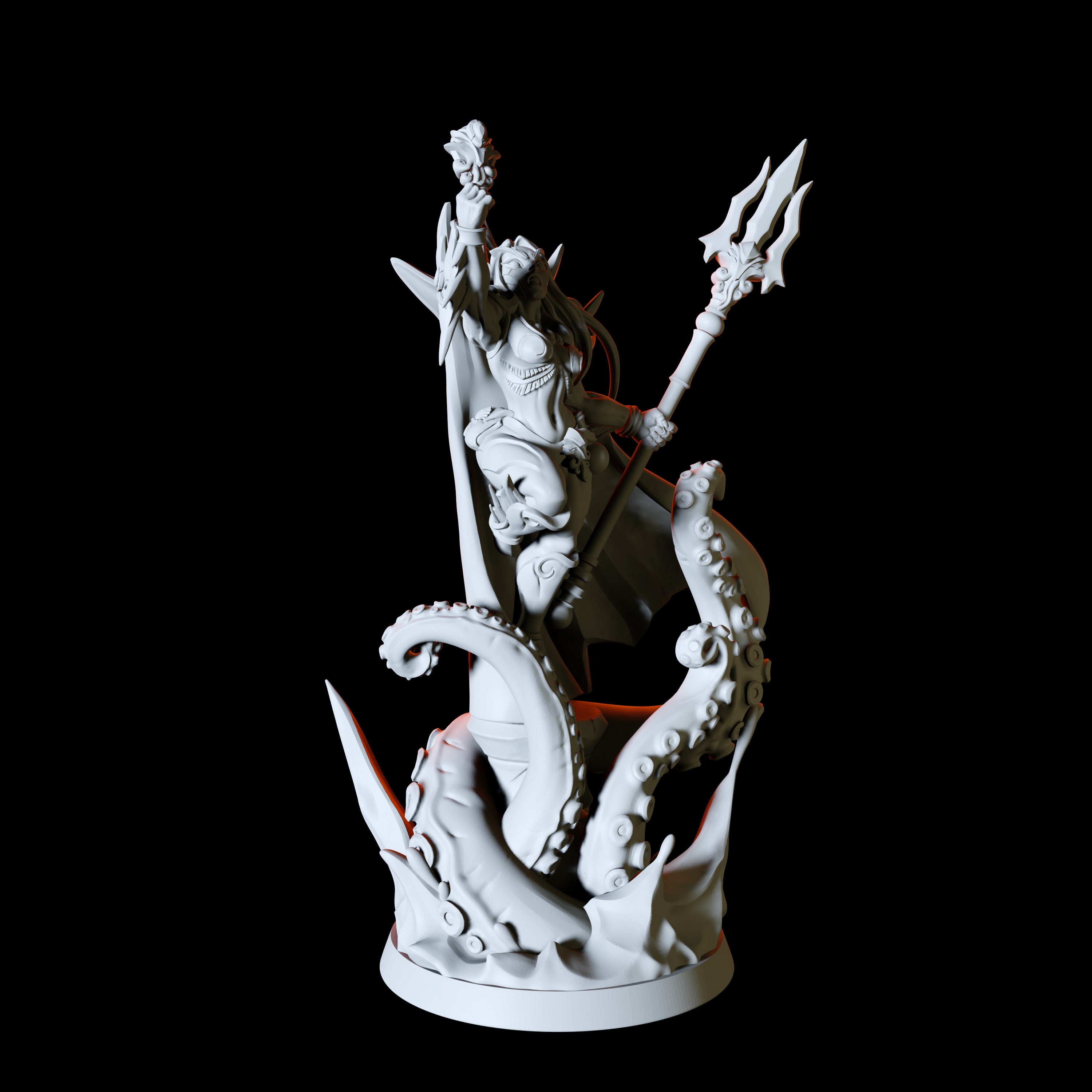 Queen Sea Elf Miniature for D&D Dungeons and Dragons - Etsy