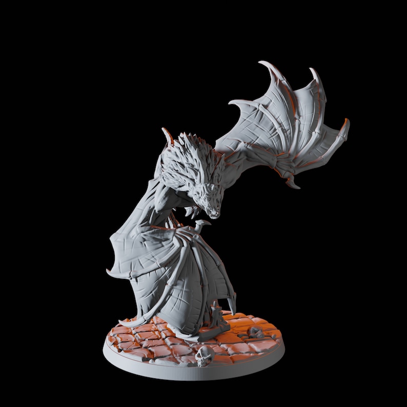 Giant Bat Miniature B for D&D Dungeons and Dragons - Etsy