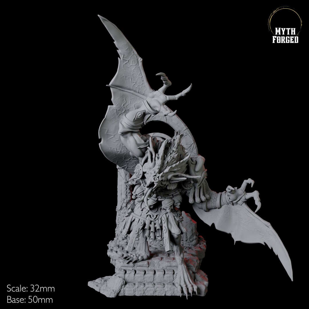 Screeching Dire Bat Miniature A for D&D, Dungeons and Dragons ...