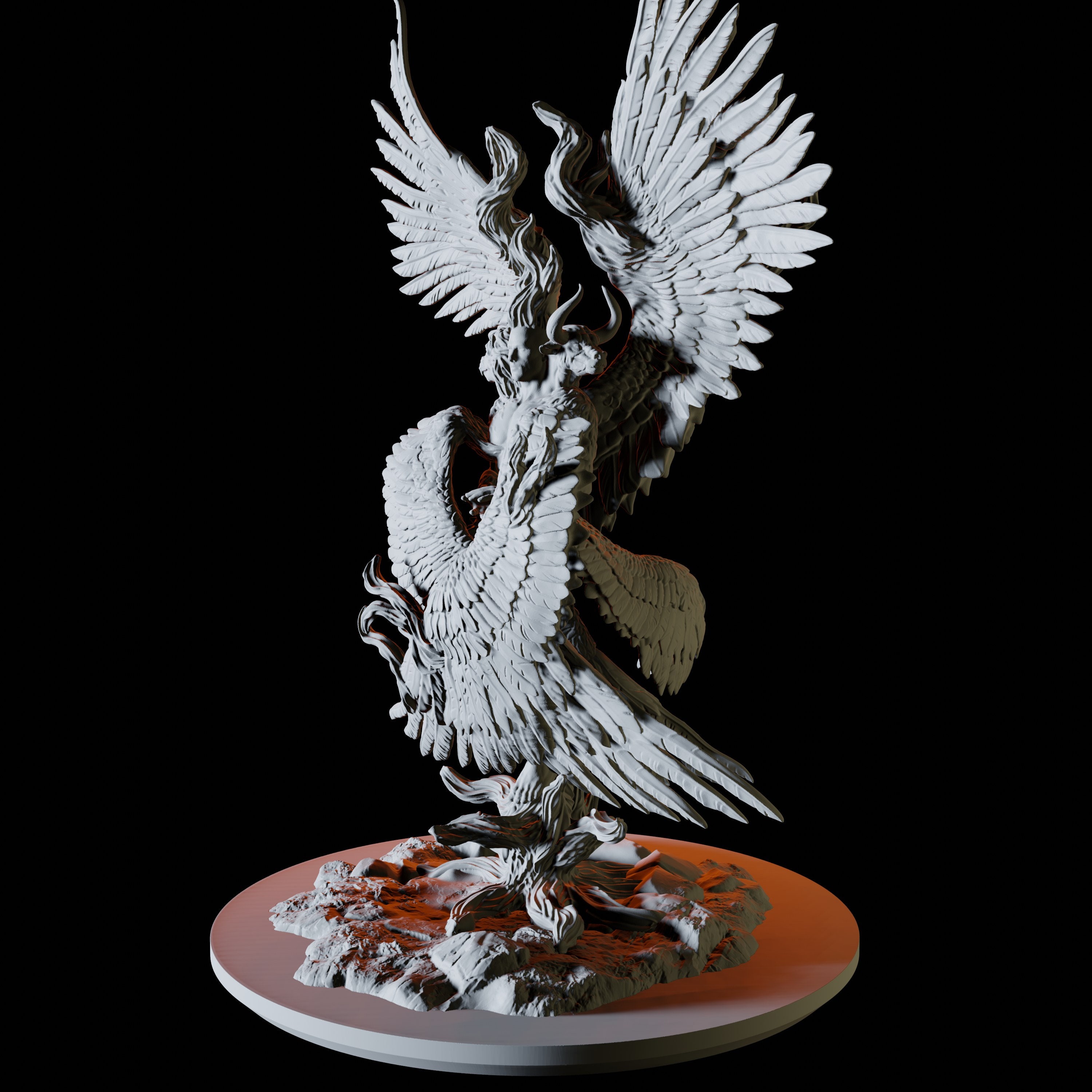 Three Headed Celestial Miniature for D&D Dungeons and - Etsy