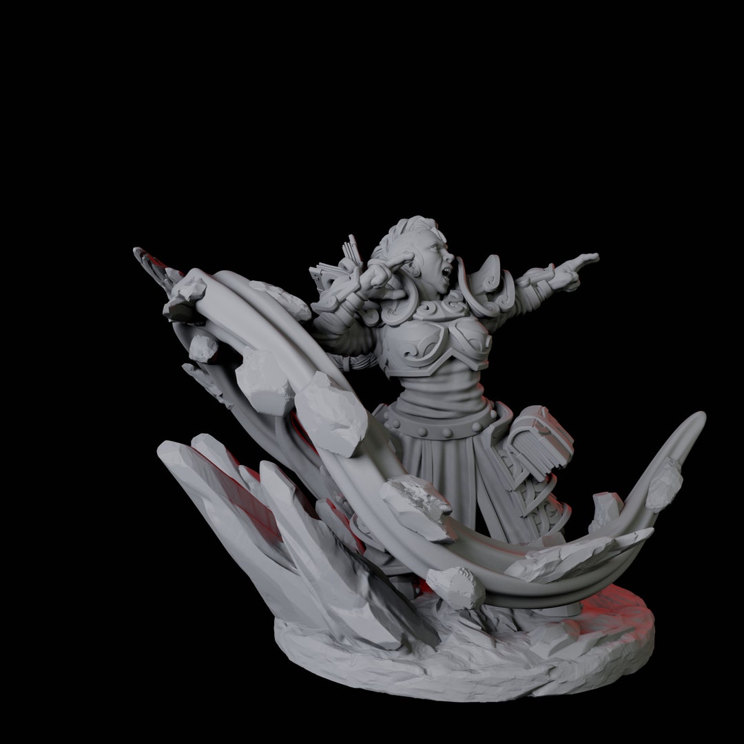 Female Dwarf Geomancer Miniature C for D&D, Dungeons and Dragons ...