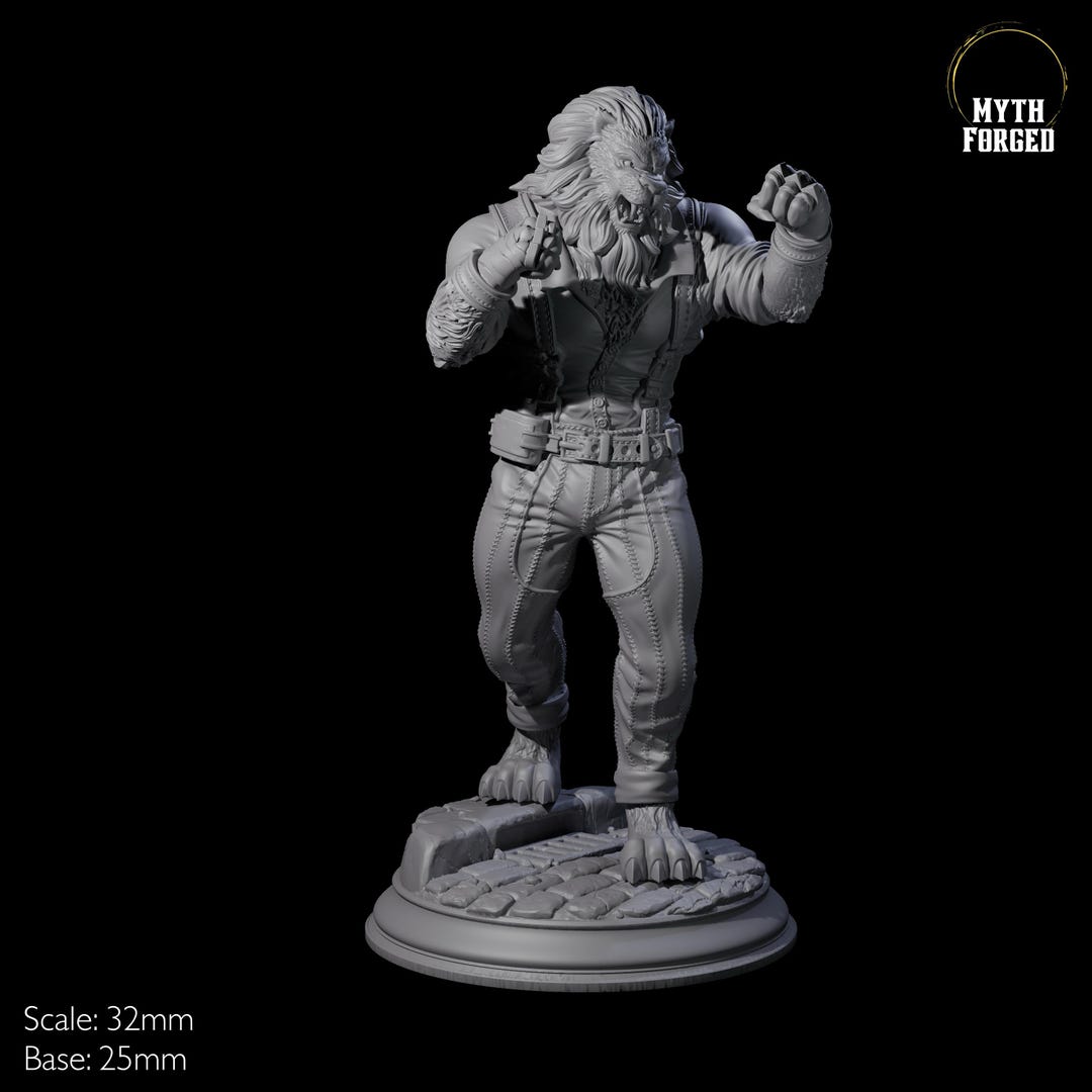 Bare Knuckle Fighter Miniature for D&D, Dungeons and Dragons ...