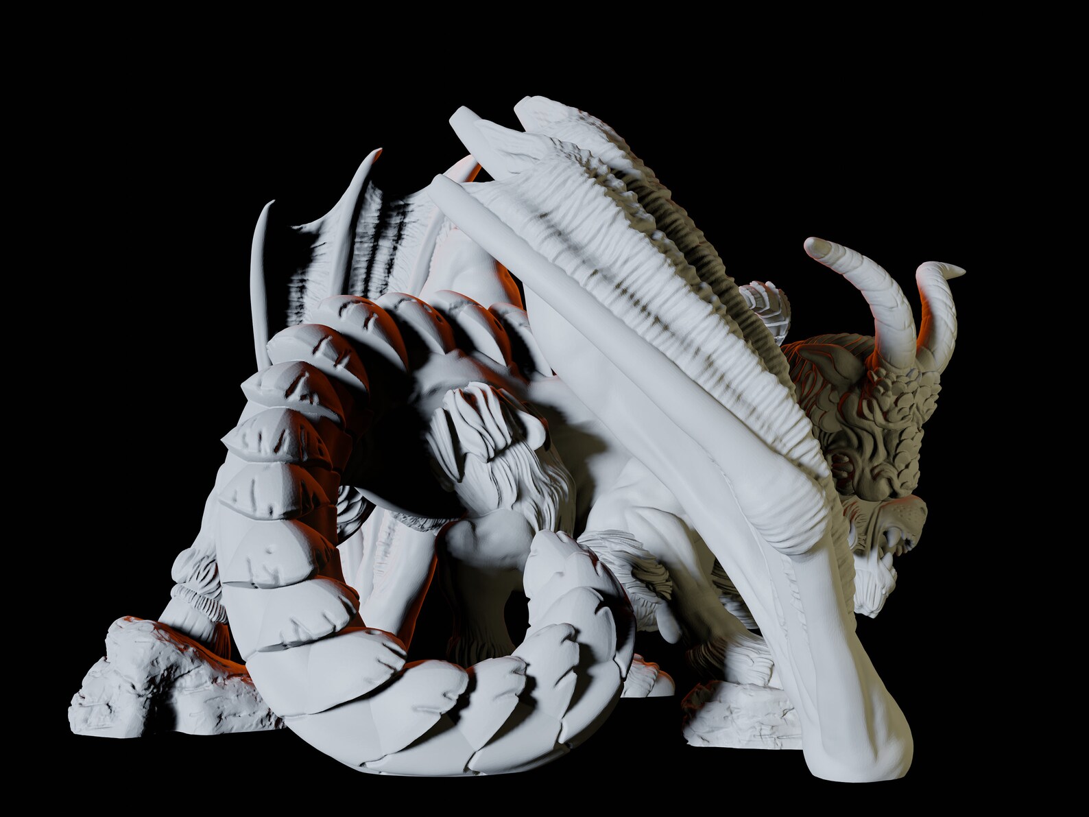 Chimera Miniature for D&D, Dungeons and Dragons, Pathfinder and Many ...