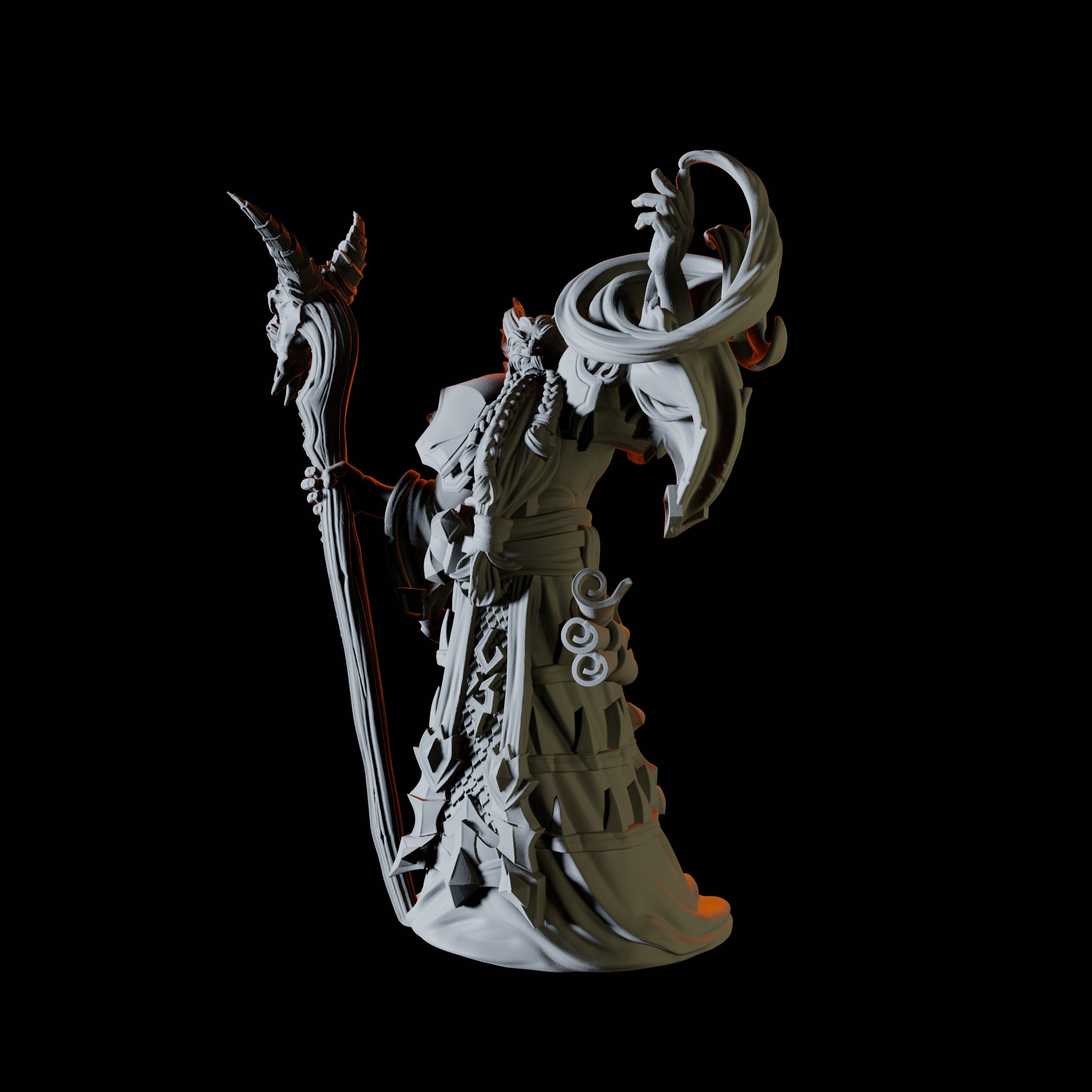 Demonic Warlock Miniature for D&D Dungeons and Dragons - Etsy