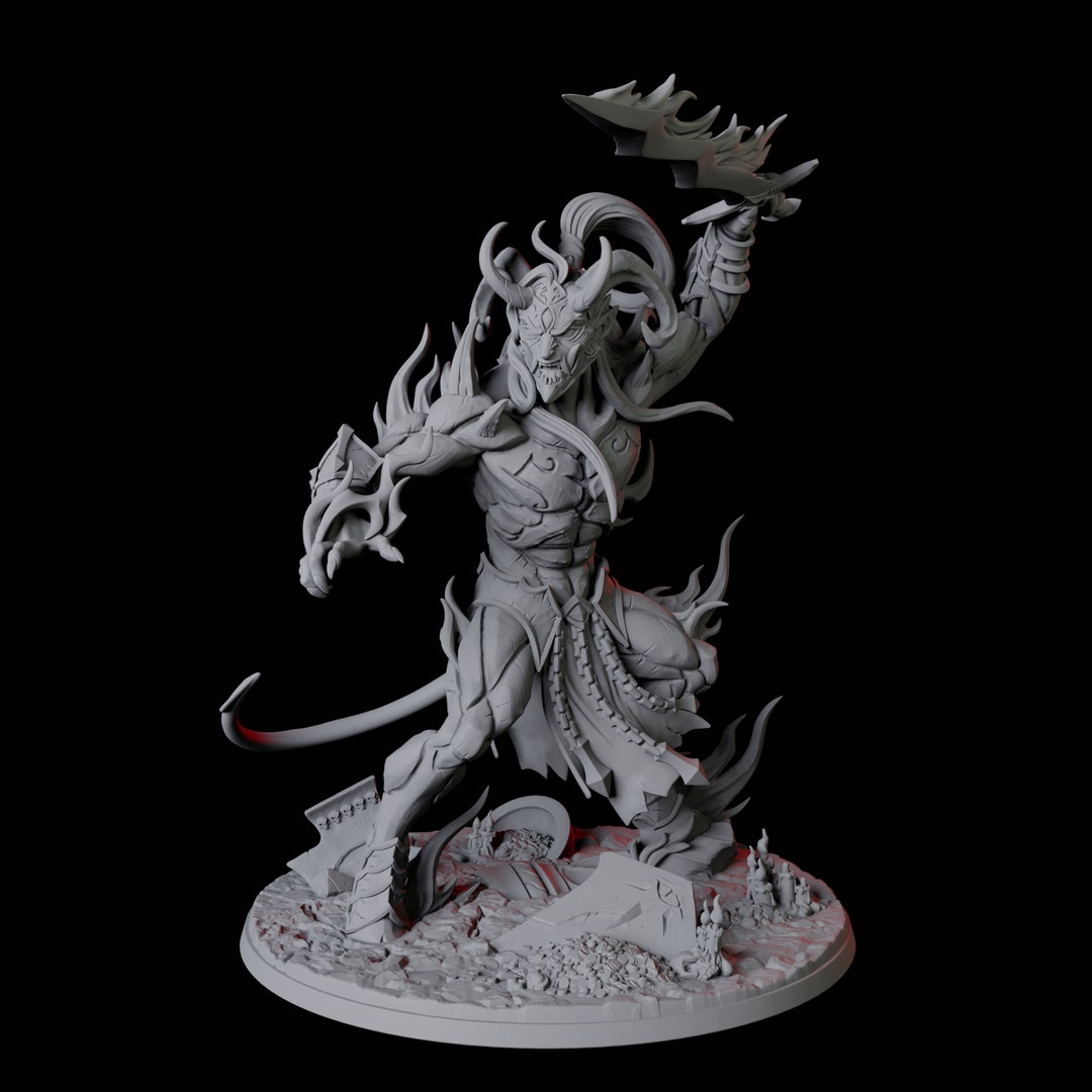 Avatar of Asmodeus or Devil Miniature for D&D, Dungeons and Dragons ...