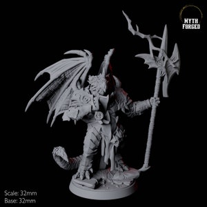 Winged Dragonborn General Miniature for D&D, Dungeons and Dragons ...