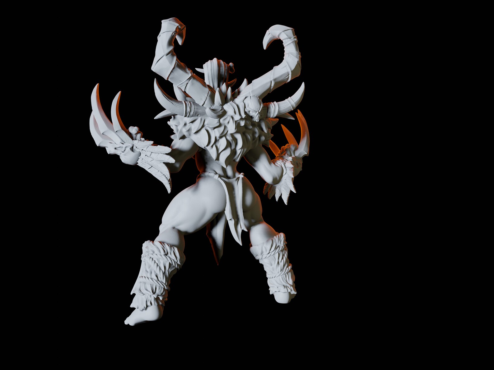 Female Orc Shaman Fighter Miniature for D&D Dungeons and - Etsy UK