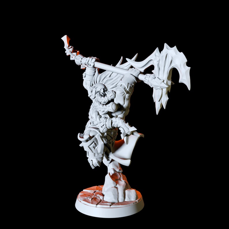Axe Wielding Dwarf Miniature for D&D, Dungeons and Dragons, Pathfinder ...