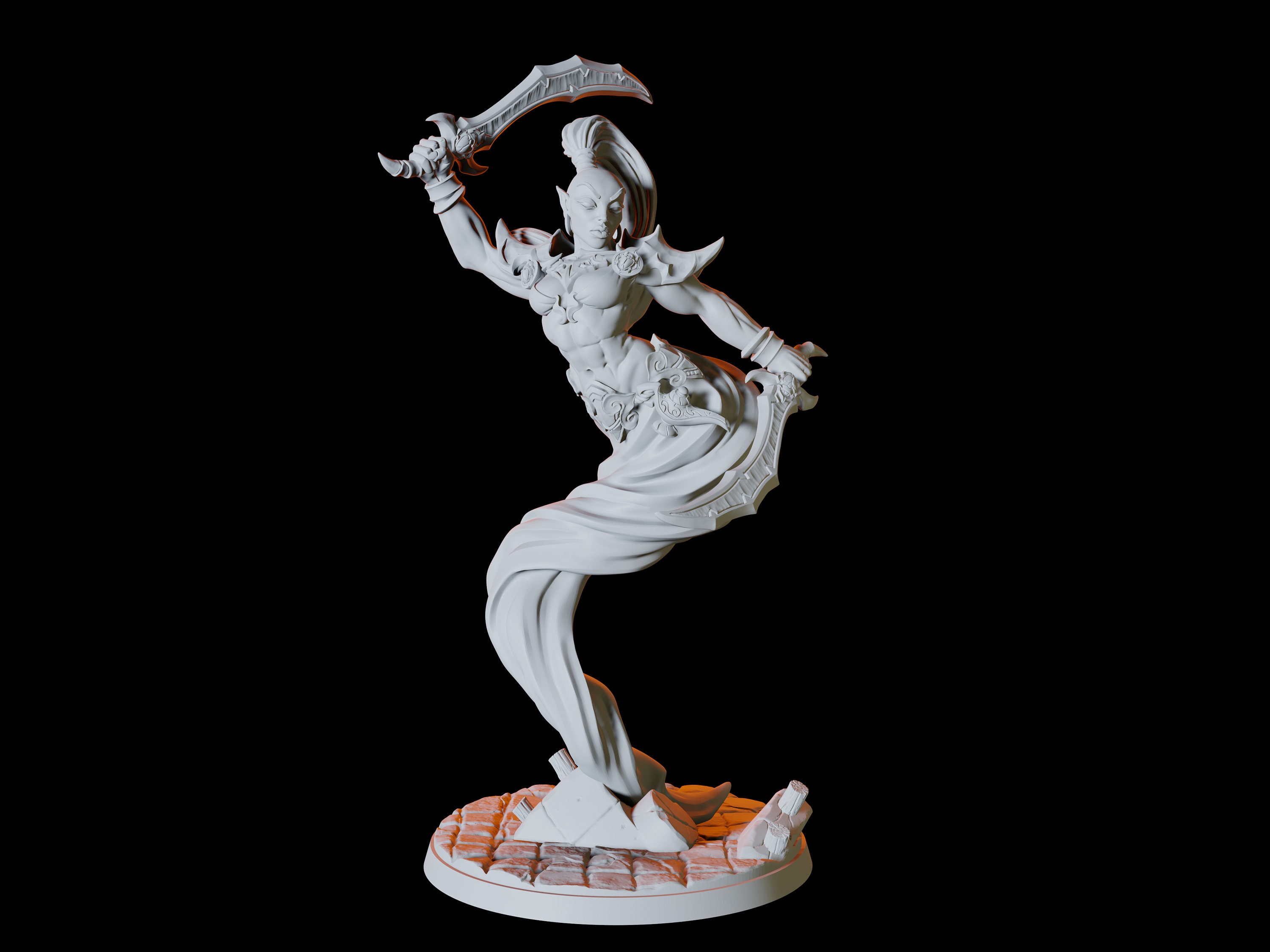 Female Djinni Miniature for D&D, Dungeons and Dragons, Pathfinder and ...