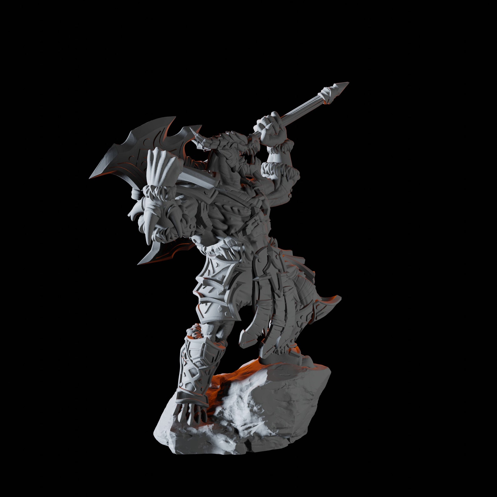 Dragonborn Barbarian Miniature for D&D Dungeons and Dragons - Etsy UK