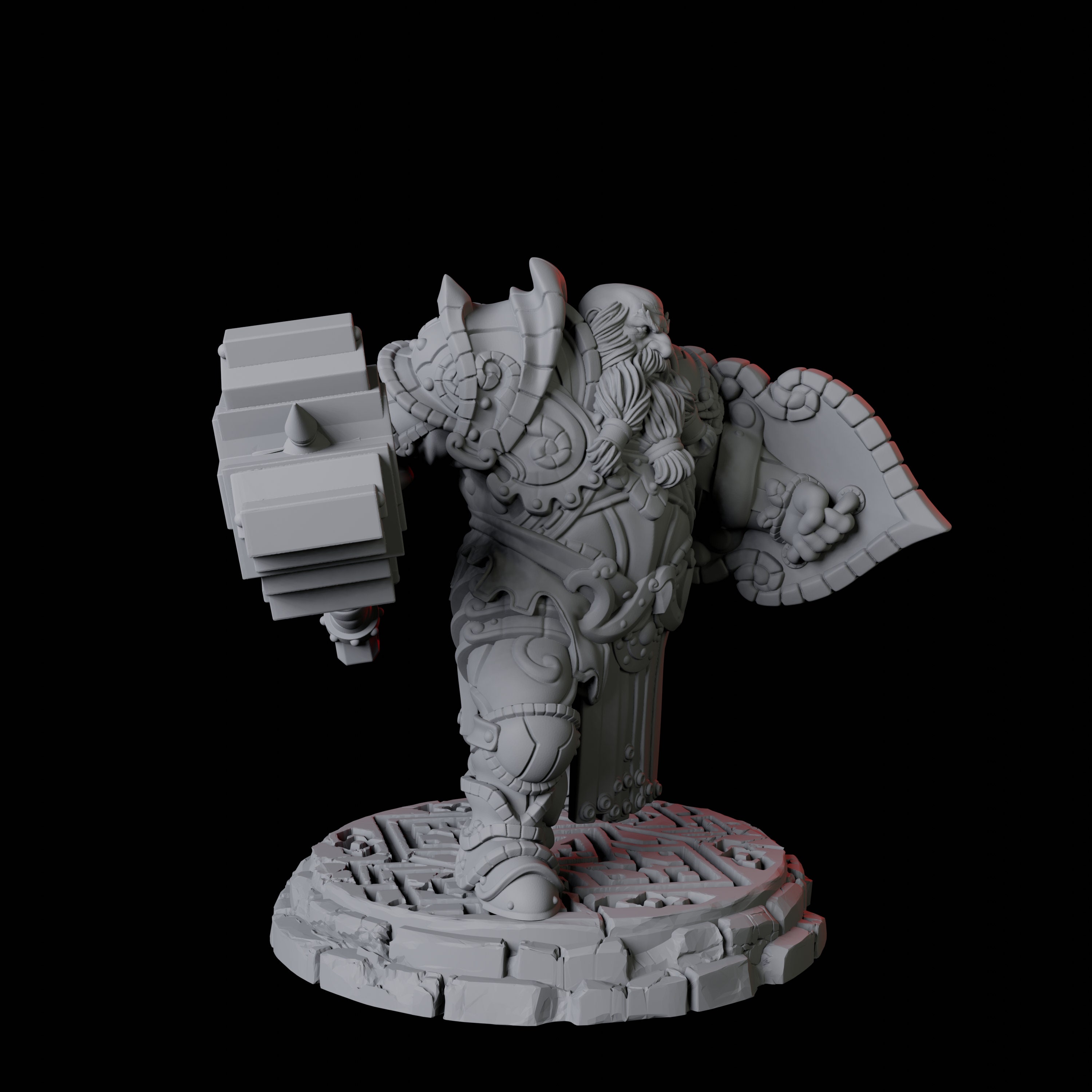Five Heavy Armour Dwarf Miniatures for D&D, Dungeons and Dragons ...