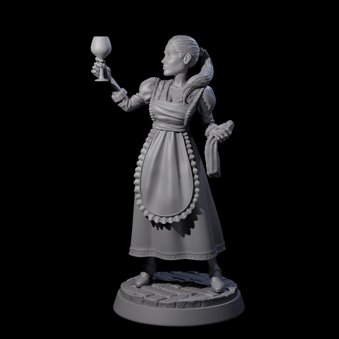 Pristine Maid Miniature for D&D, Dungeons and Dragons, Pathfinder and ...