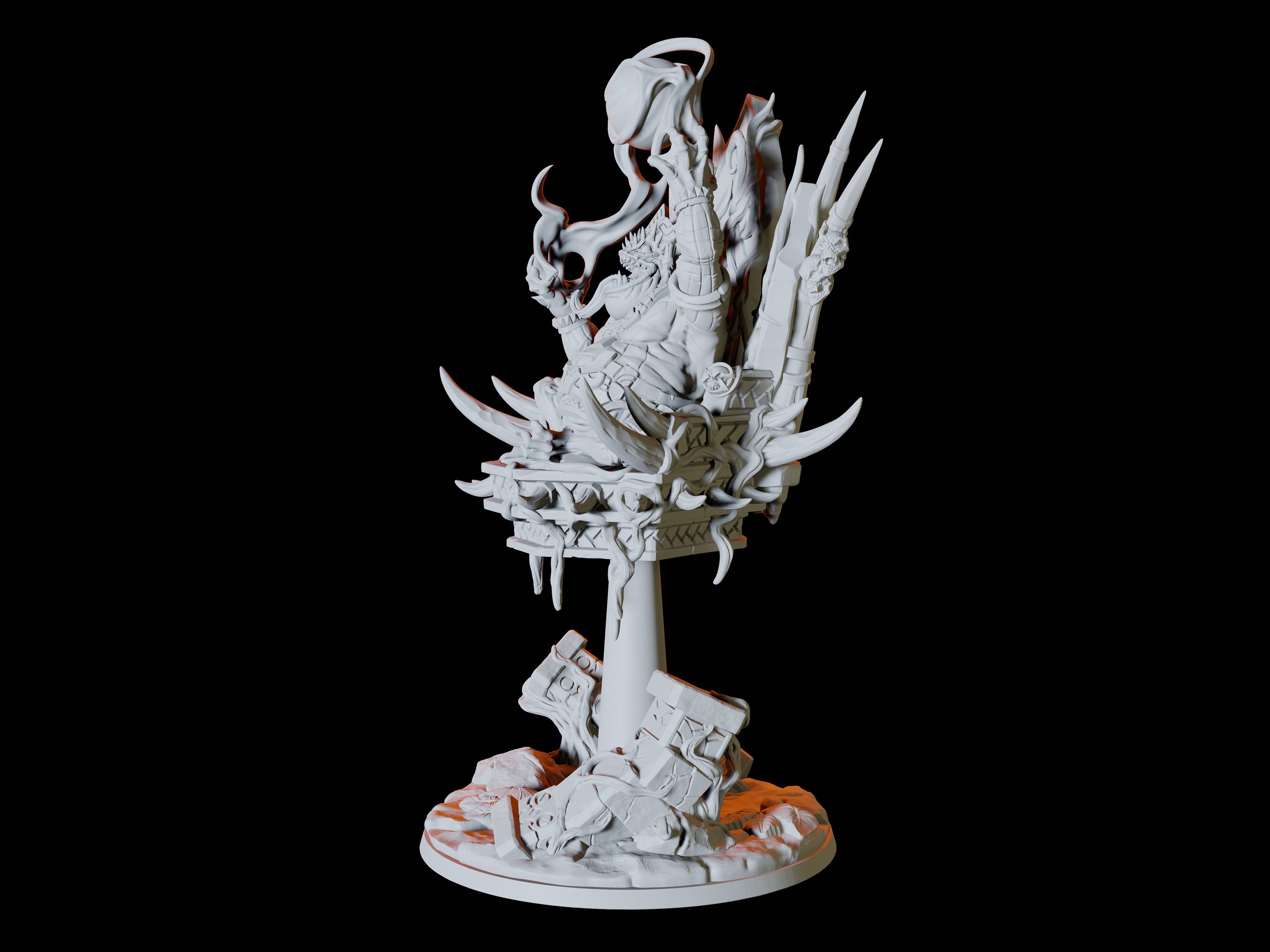 Bullywug Boss King Miniature for D&D, Dungeons and Dragons, Pathfinder ...