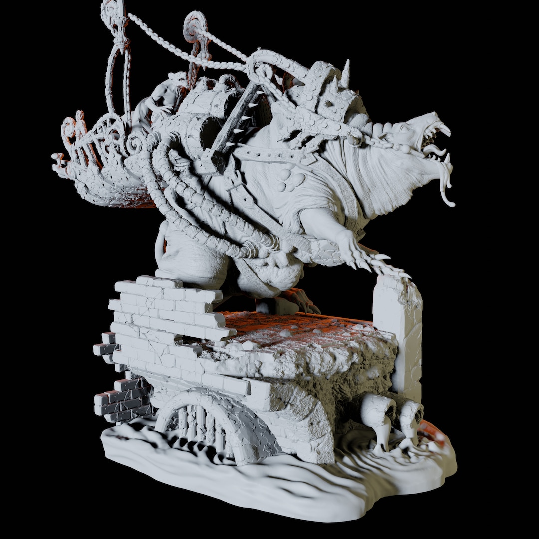 Gargantuan Mutant Giant Rat for D&D, Dungeons and Dragons, Pathfinder ...