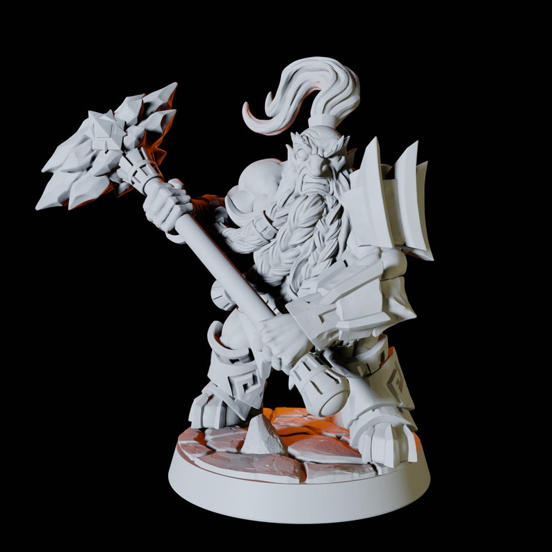 Six Fire Dwarf Miniatures for D&D Dungeons and Dragons - Etsy UK