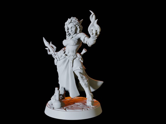 RNE Studio War Gaming Pathfinder Female Elf Mage Cthulhu Miriel 3D ...