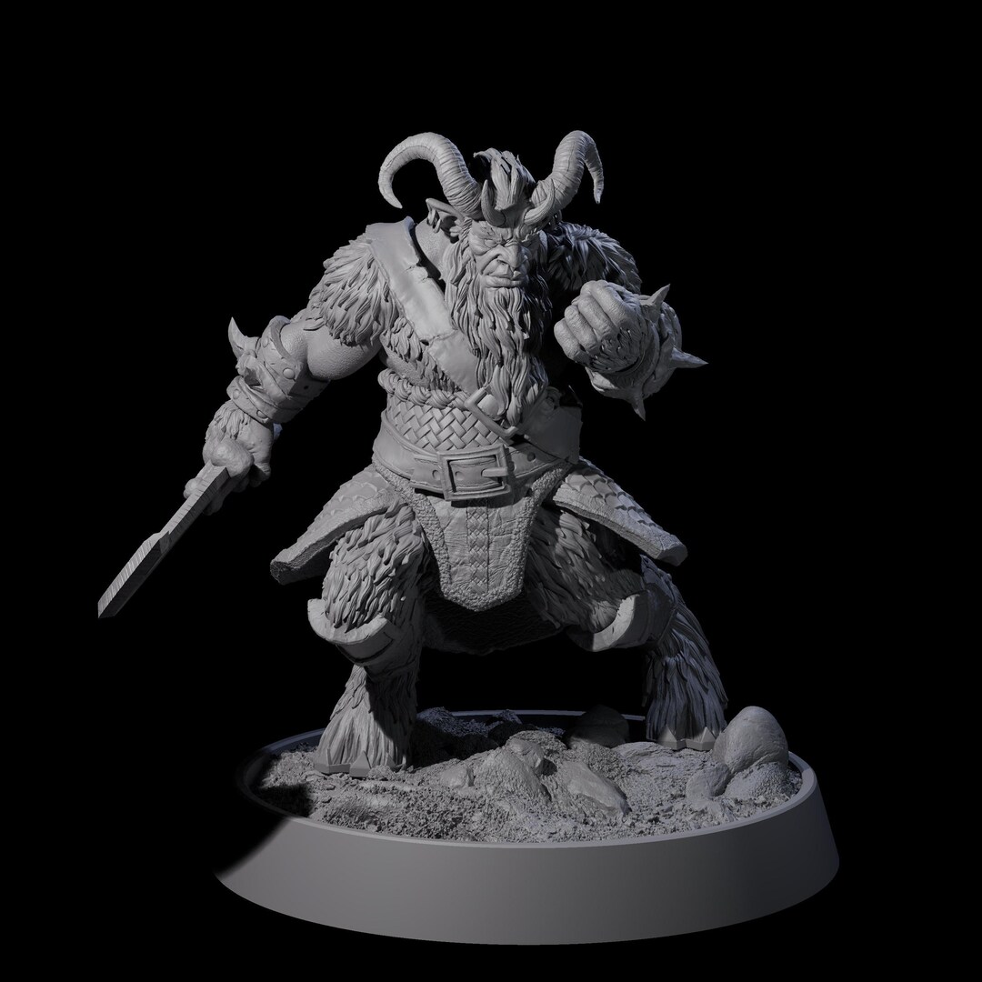 Forest Guardian Satyr A Miniature for D&D, Dungeons and Dragons ...