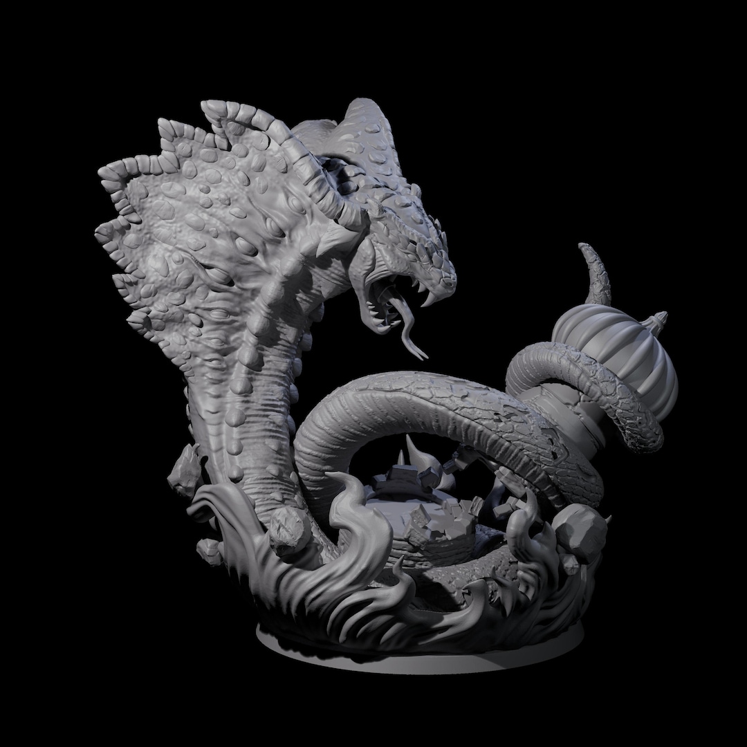 Transformed Mega Djinni Miniature for D&D, Dungeons and Dragons ...